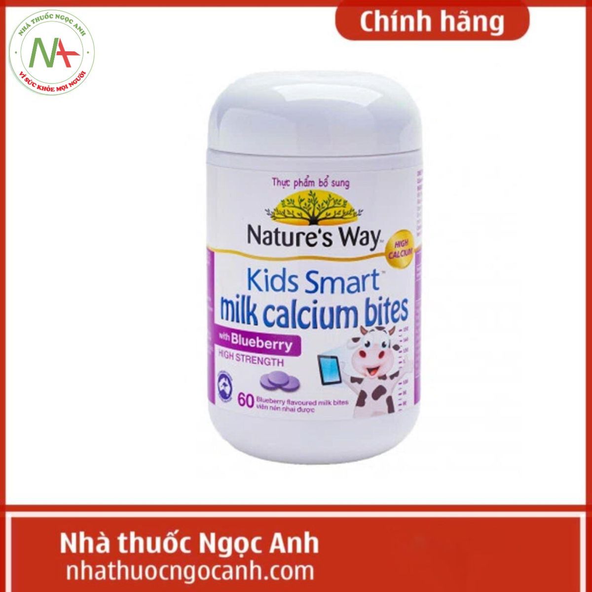 Kids Smart milk calcium bites with Blueberry có tác dụng gì?