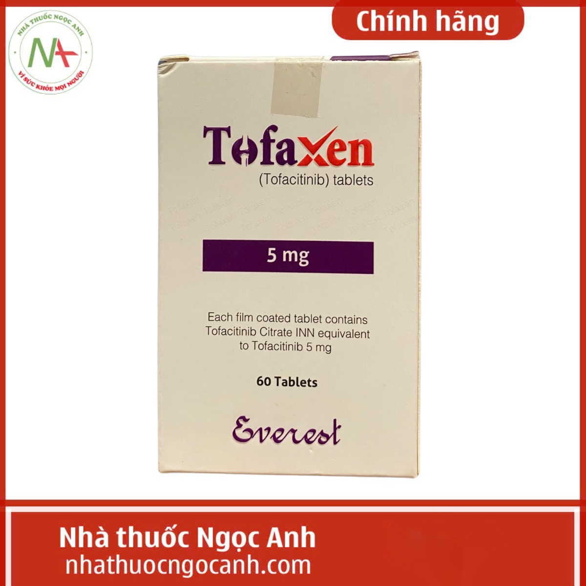 Thuốc Tofaxen 5mg (Tofacitinib Citrate) có tác dụng gì? Mua ở đâu?