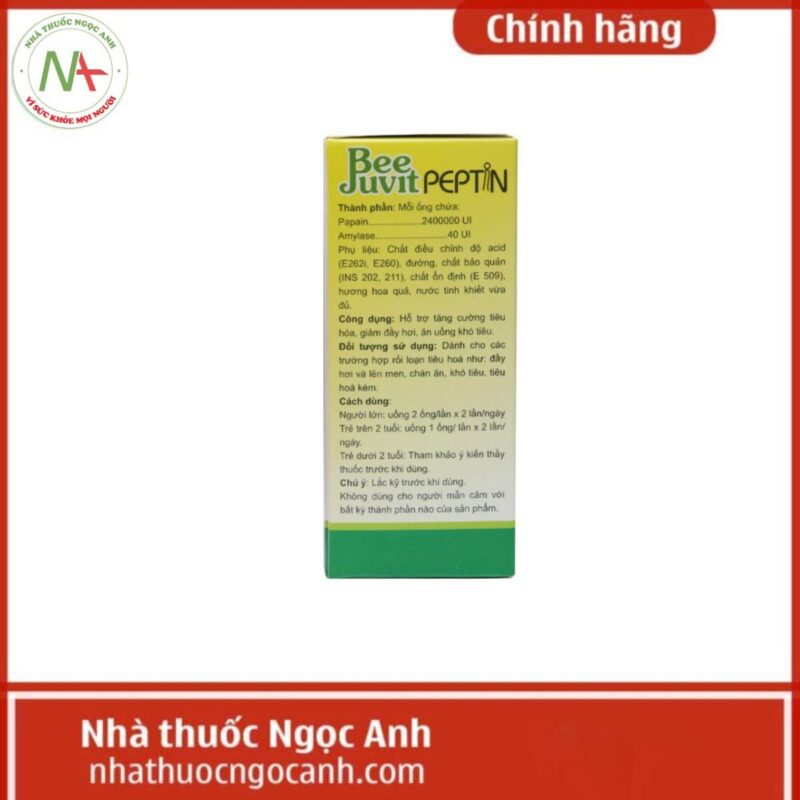 Beejuvit Peptin có tác dụng gì, có tốt không, giá bao nhiêu?
