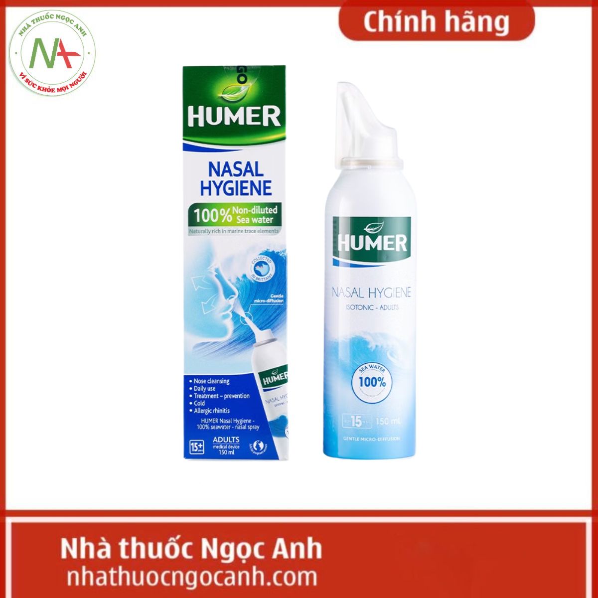 Xịt mũi Humer Nasal Hygiene 150ml có tác dụng gì, có tốt không?
