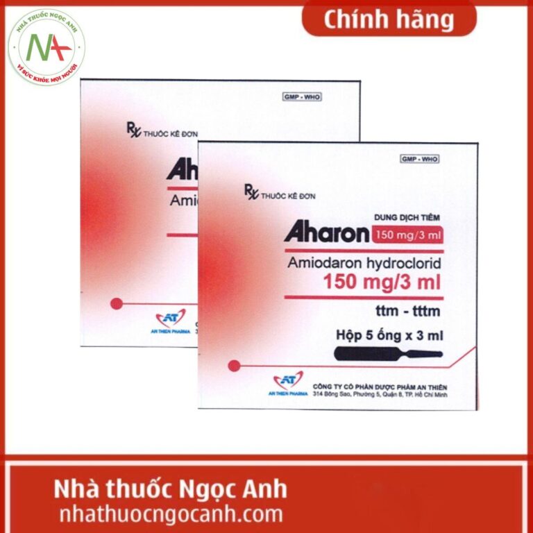 Thuốc Aharon 150mg/3ml (Amiodaron) là thuốc gì, có tác dụng gì?
