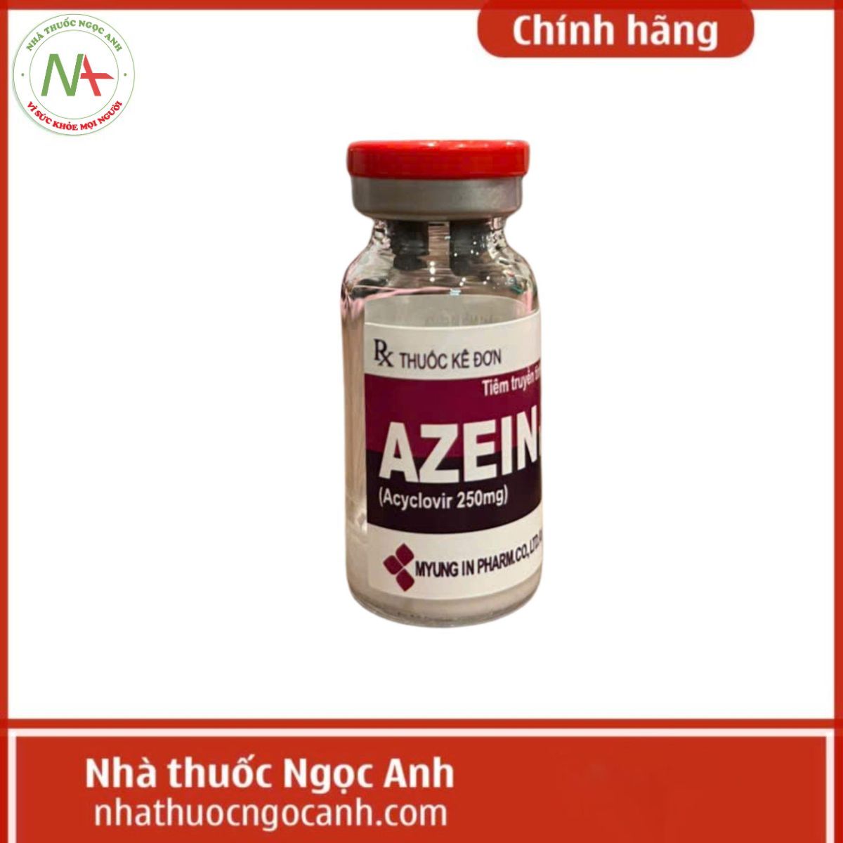 Thuốc Azein Inj. 250mg (Acyclovir) là thuốc gì, có tác dụng gì?