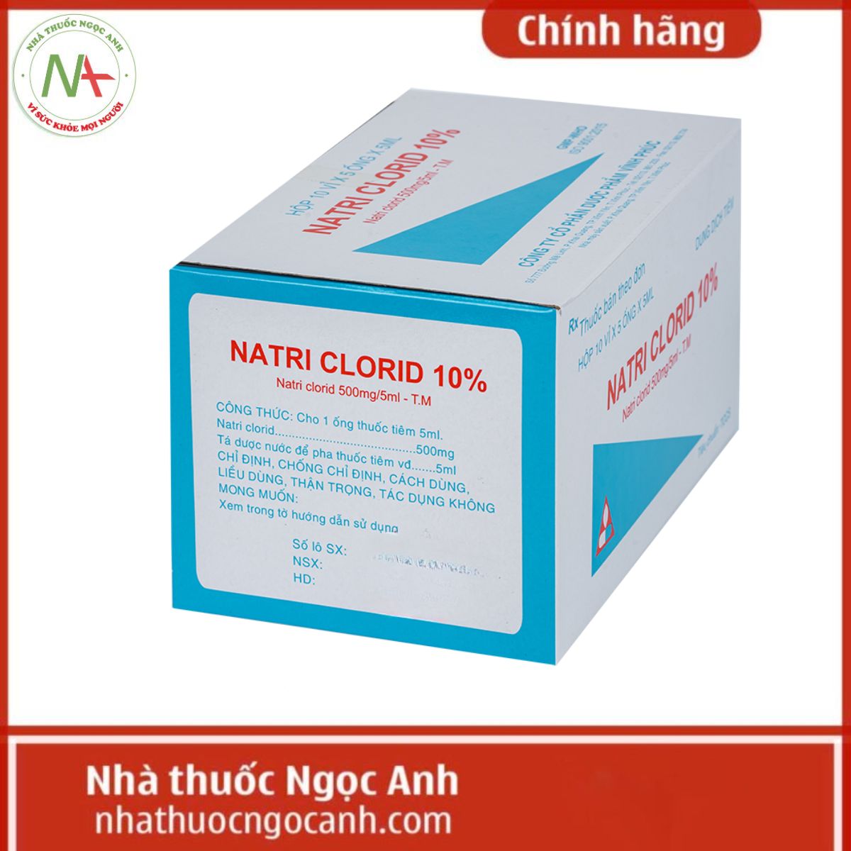 Thuốc Natri Clorid 10% Vinphaco là thuốc gì, có tác dụng gì?