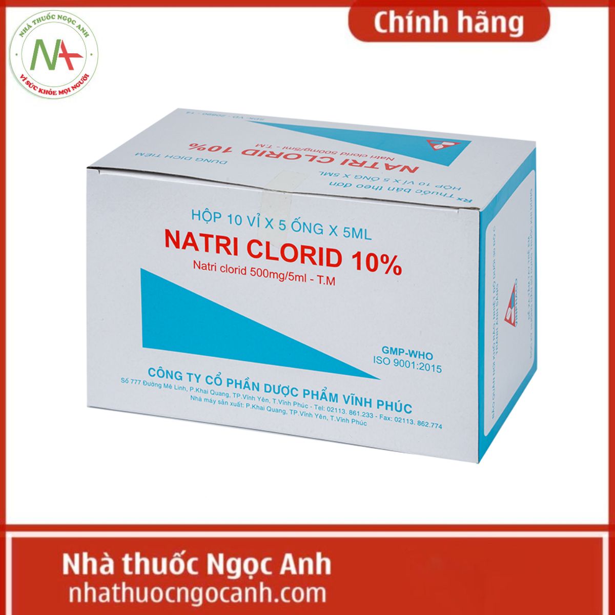 Thuốc Natri Clorid 10% Vinphaco là thuốc gì, có tác dụng gì?