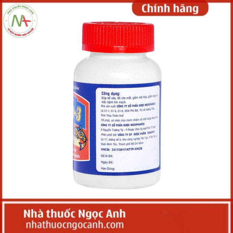 Omega-3 1000mg Medipharco (DHA, EPA) có tác dụng gì, giá bao nhiêu?