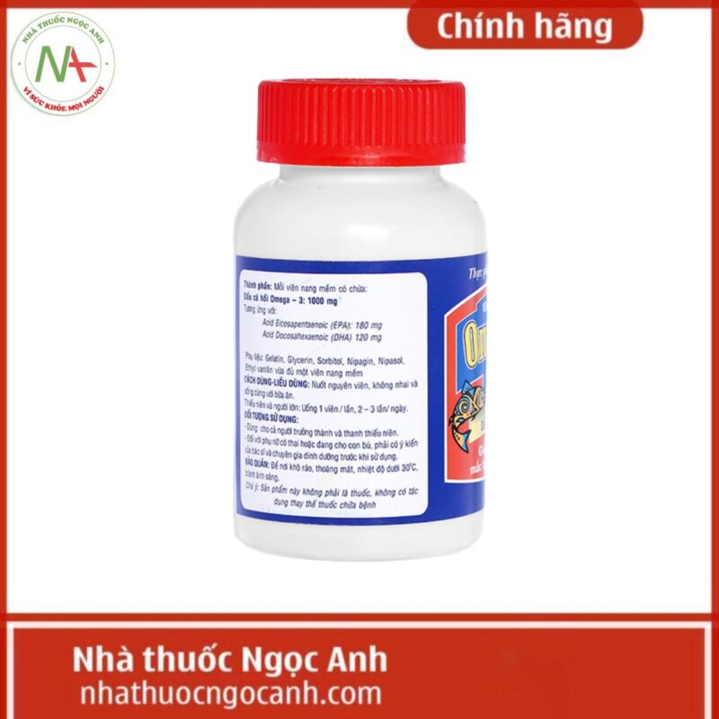 Omega-3 1000mg Medipharco (DHA, EPA) có tác dụng gì, giá bao nhiêu?