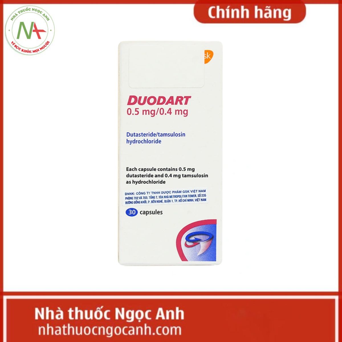 Thuốc Duodart 0.5mg/0.4mg (Dutasteride, Tamsulosin) có tác dụng gì?