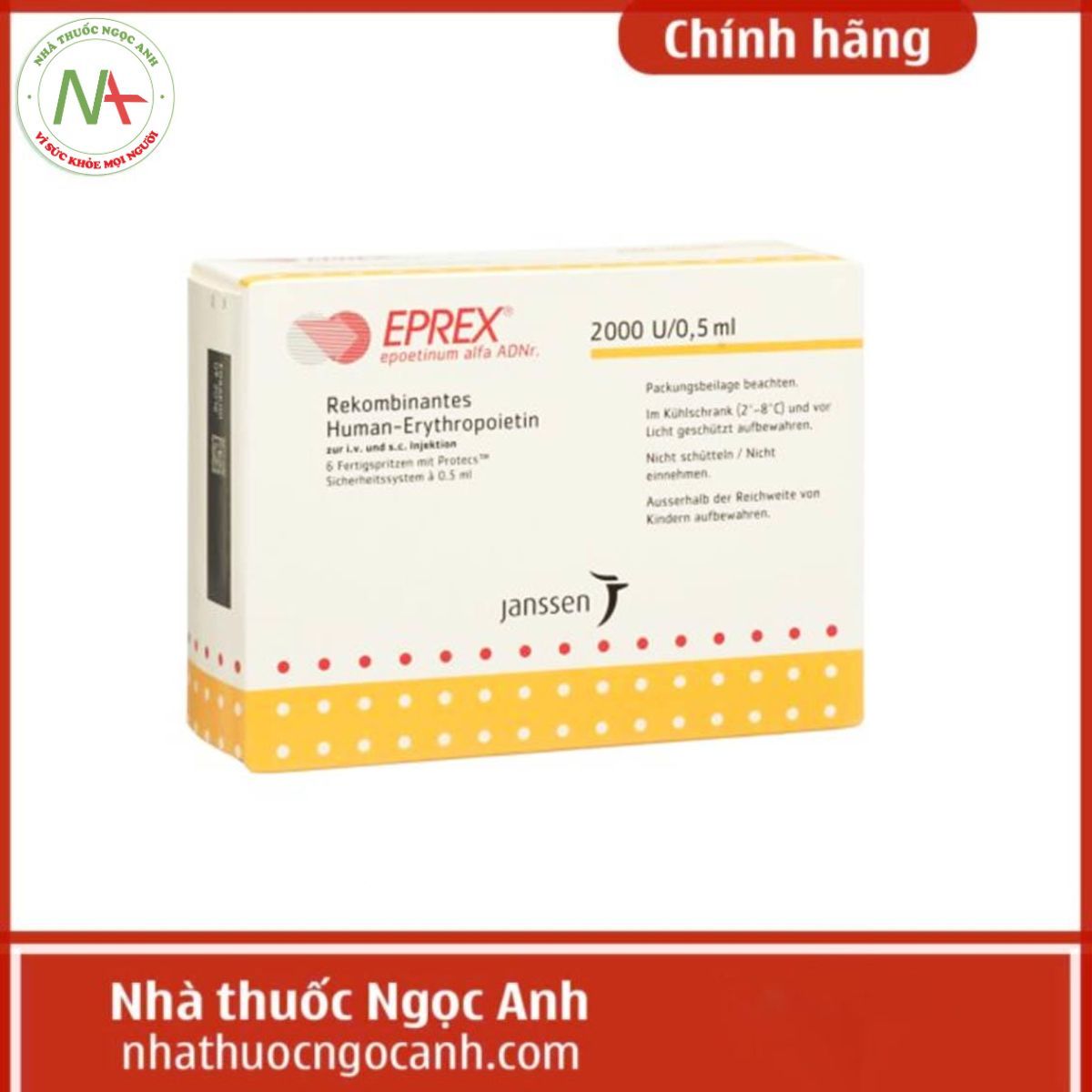 Thuốc Eprex 2000 (Epoetin alfa) là thuốc gì, có tác dụng gì?