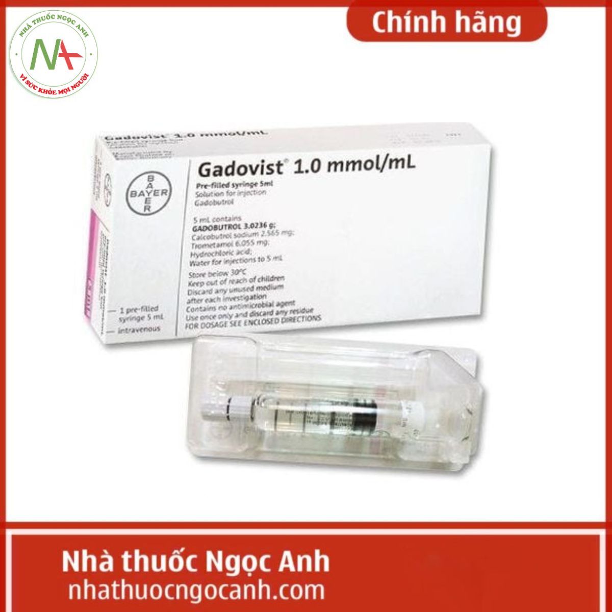 Gadovist 1.0 mmol/ml (Gadobutrol) có tác dụng gì, giá bao nhiêu?