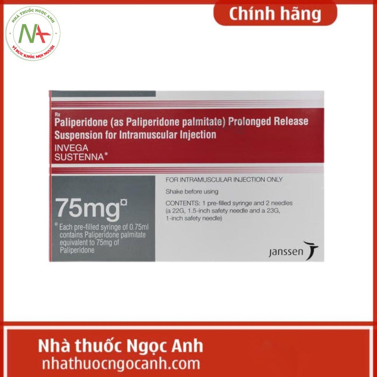 Thuốc Invega Sustenna 75mg/0,75ml (Paliperidone) có tác dụng gì?