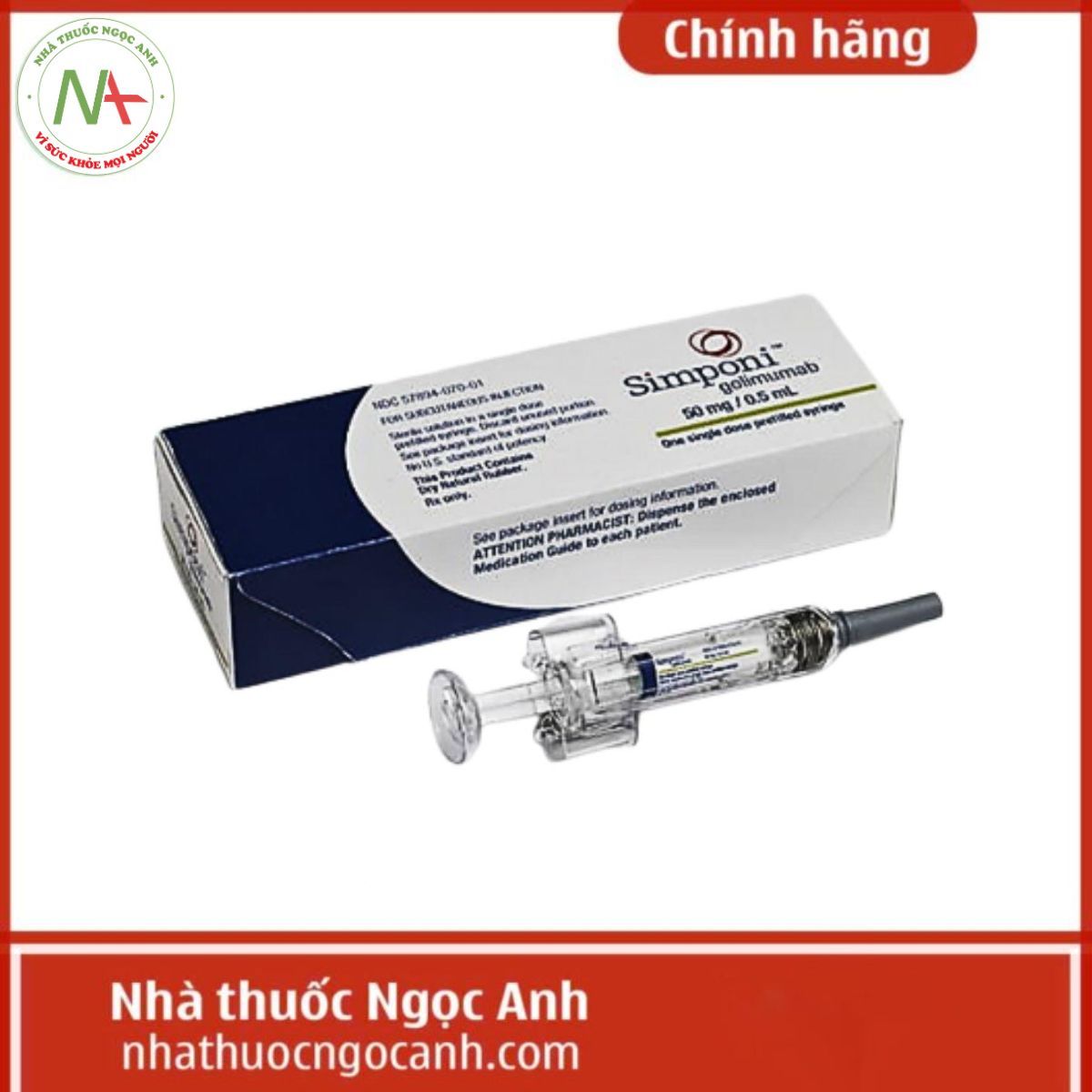 Thuốc Simponi 50mg/0.5ml (Golimumab) là thuốc gì, có tác dụng gì?
