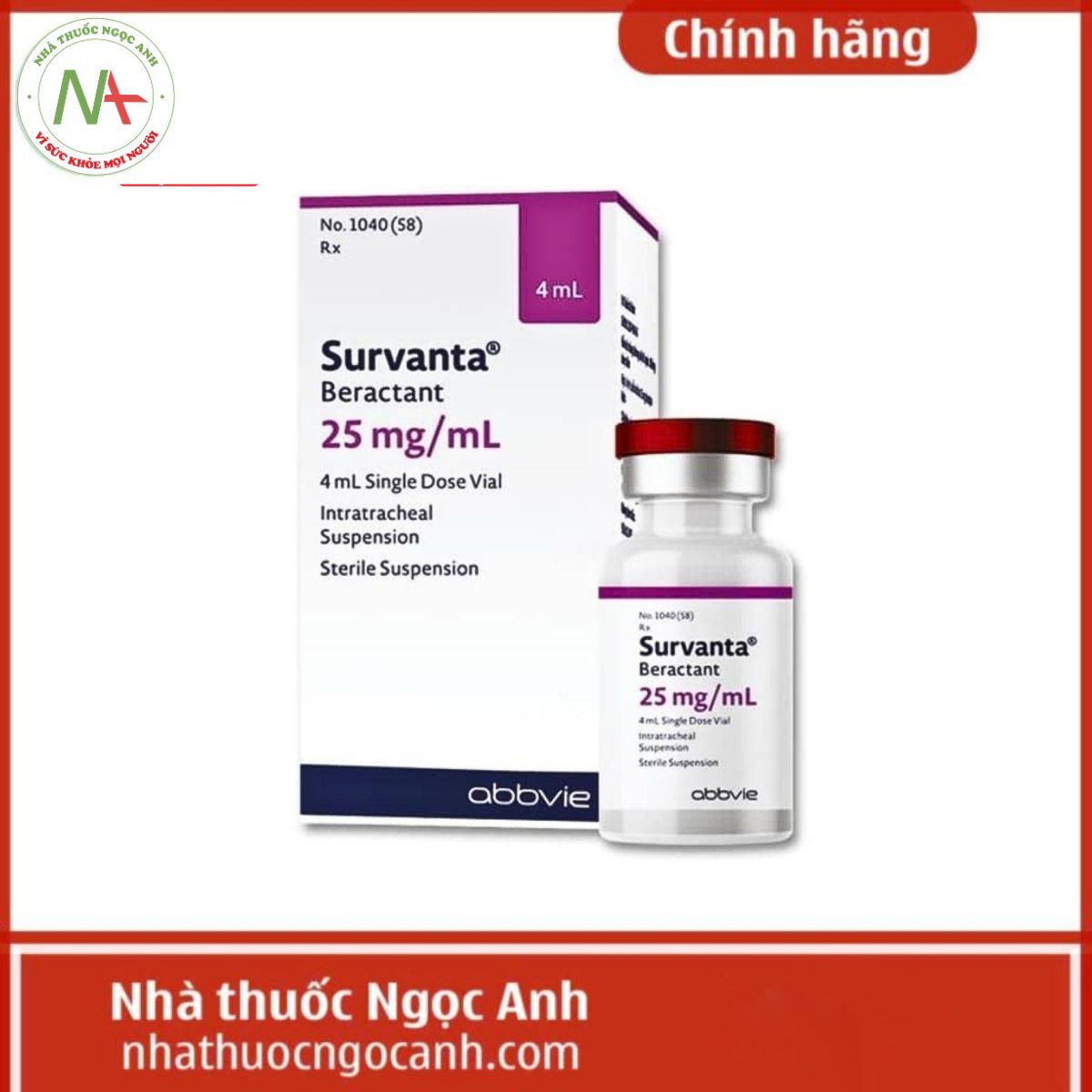 Thuốc Survanta Beractant 25mg/ml (Phospholipids) có tác dụng gì?