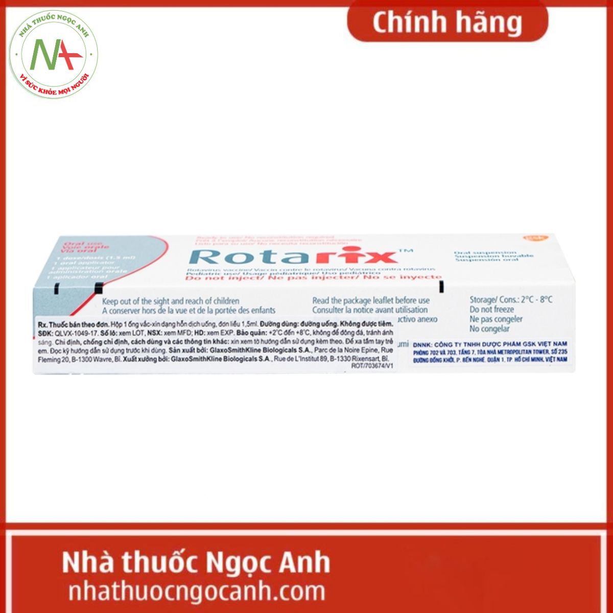 Vắc-xin Rotarix có tác dụng gì, giá bao nhiêu, mua ở đâu?